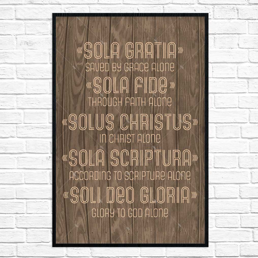 The Five Solas - Poster Print | Missional Wear